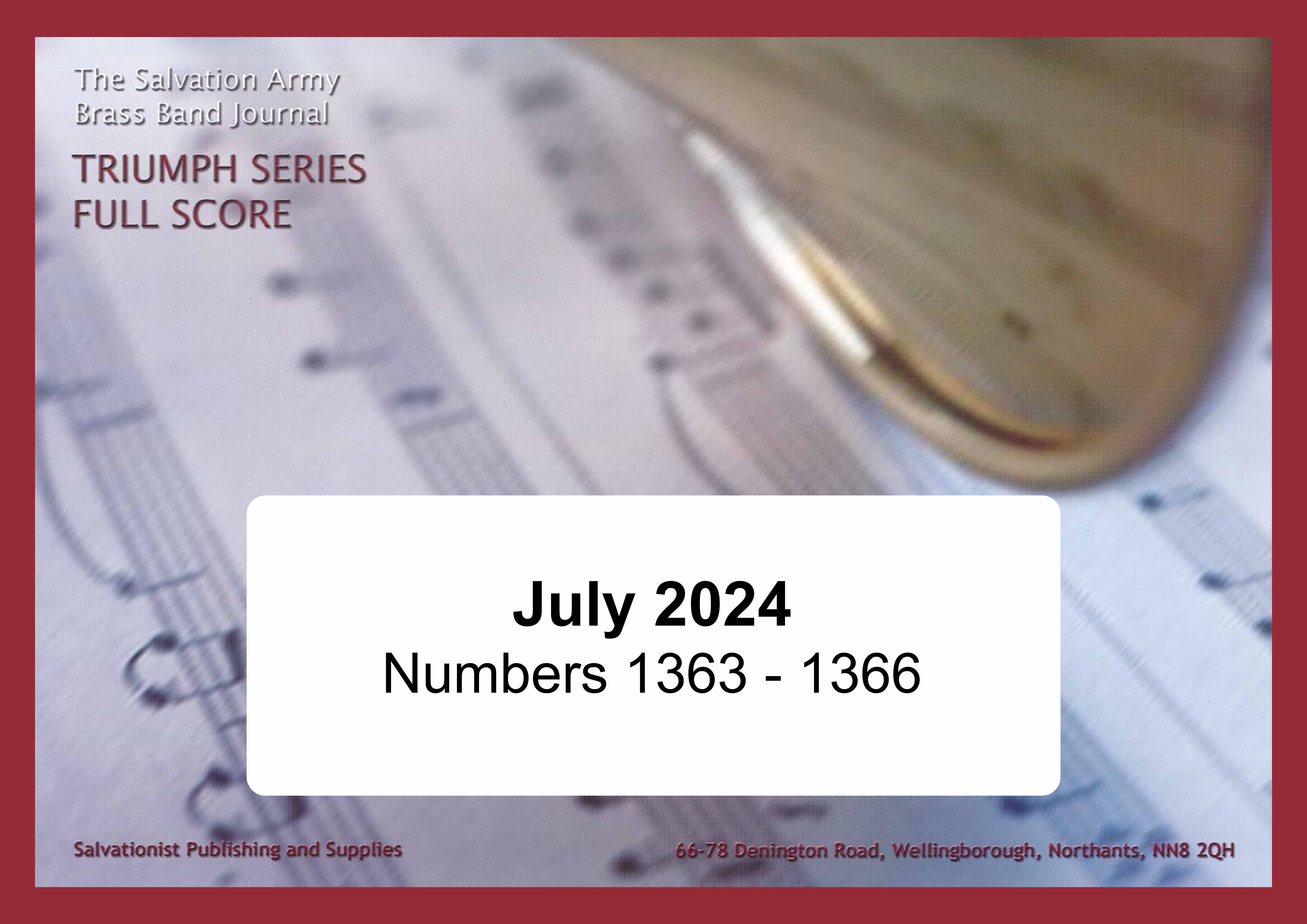Triumph Series Brass Band Journal, Numbers 1363 - 1366, July 2024 ...